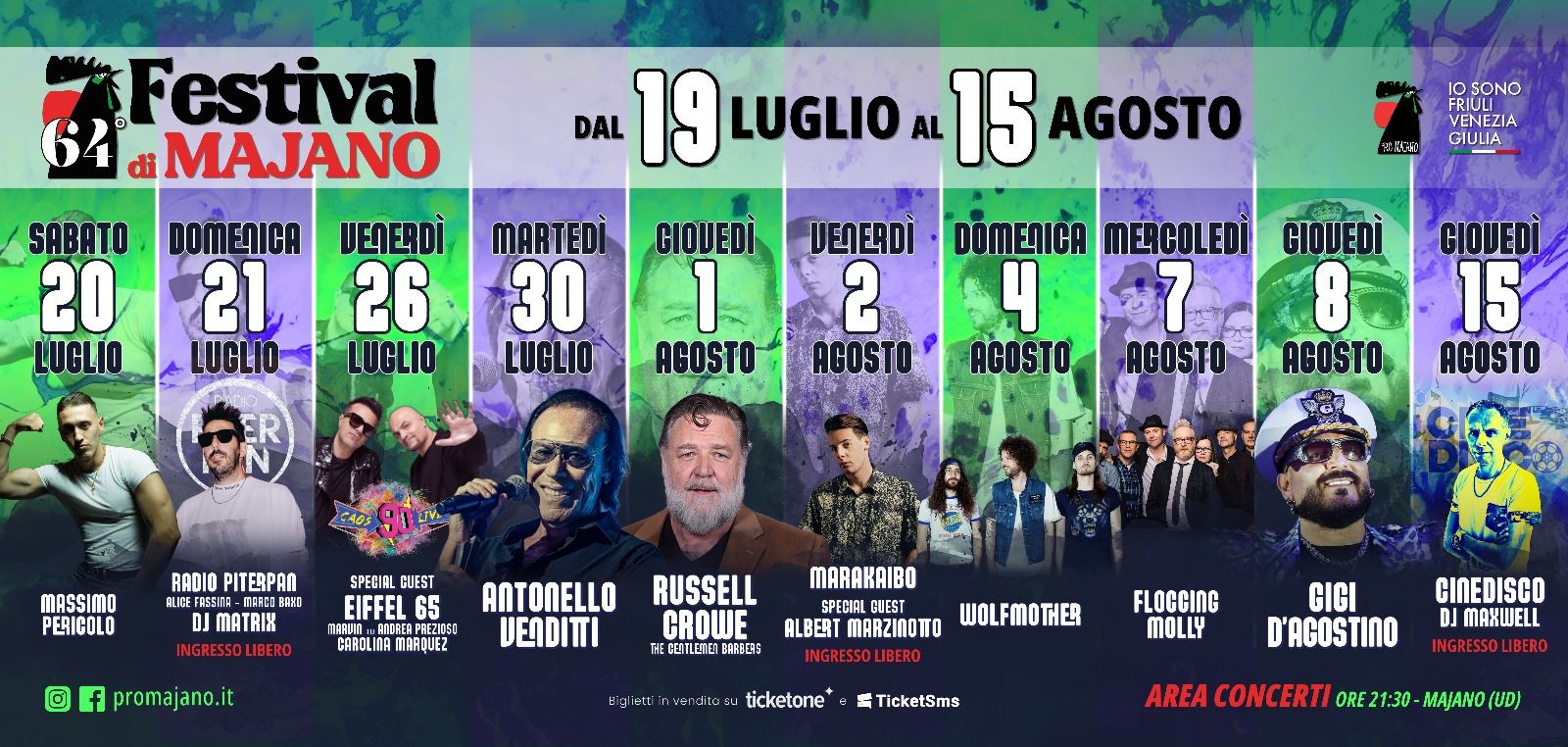 FESTIVAL DI MAJANO 64a edizione. Presentato il programma completo
